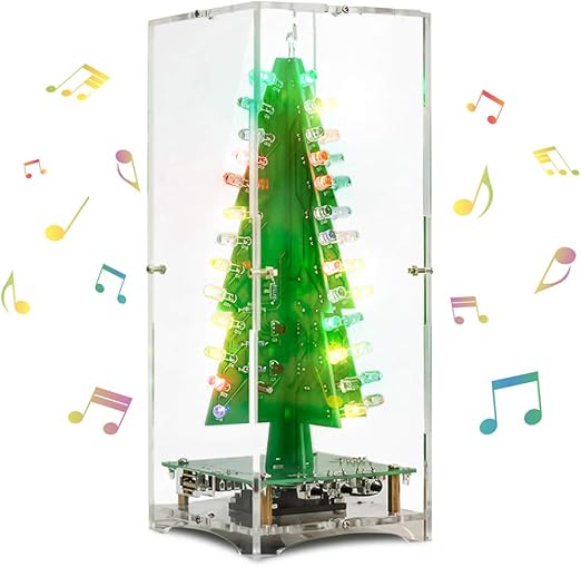 Amazon.com: IS ICStation Upgrade 3D Christmas Tree Music Box Soldering ...