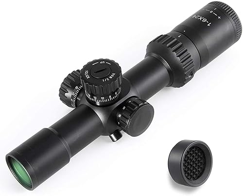 Hiram 1-6x24 First Focal Plane FFP Rifle Scope with Red Green ...