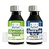 Kids Relief Cough & Cold Syrup Bundle, Daytime & Nightime Formulas, for ...