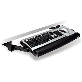 3M Ergonomic Adjustable Keyboard Tray for Sitting/Standing, (AKT170LE ...