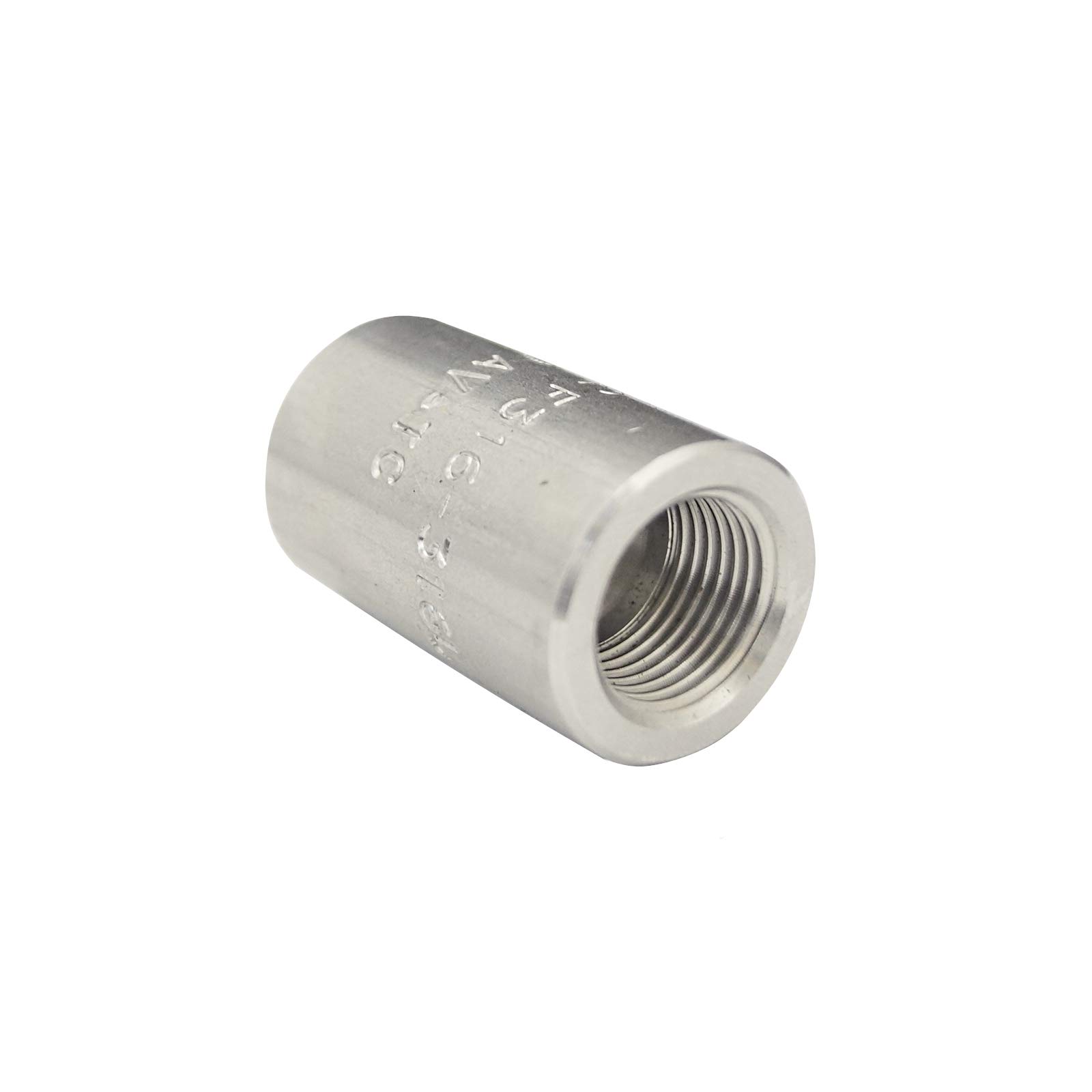 Stainless Steel SS316 Forged Pipe Coupling Fitting, 1 1/2" NPT Female X ...