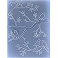 Amazon.com: KWELLAM Branch Bird Plastic Embossing Folders for Card ...