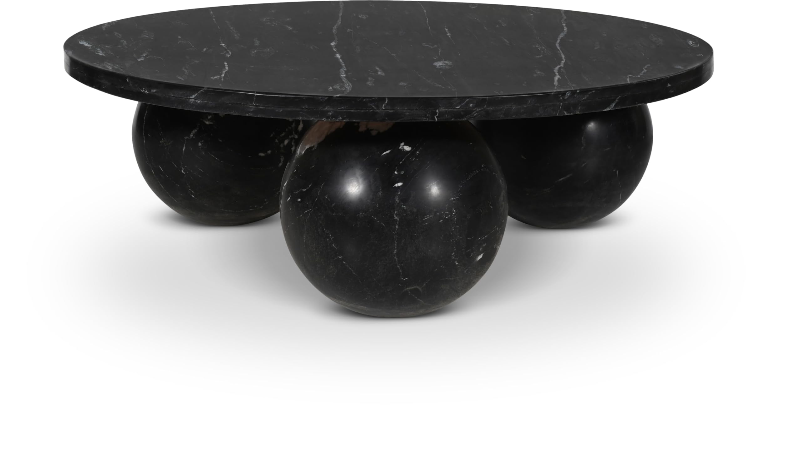 Meridian Furniture 264Black-CT Spherical Collection Art Deco Coffee ...