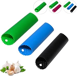 Amazon.com: Sinnsally Garlic Peeler Skin Remover Roller Keeper,Easy ...