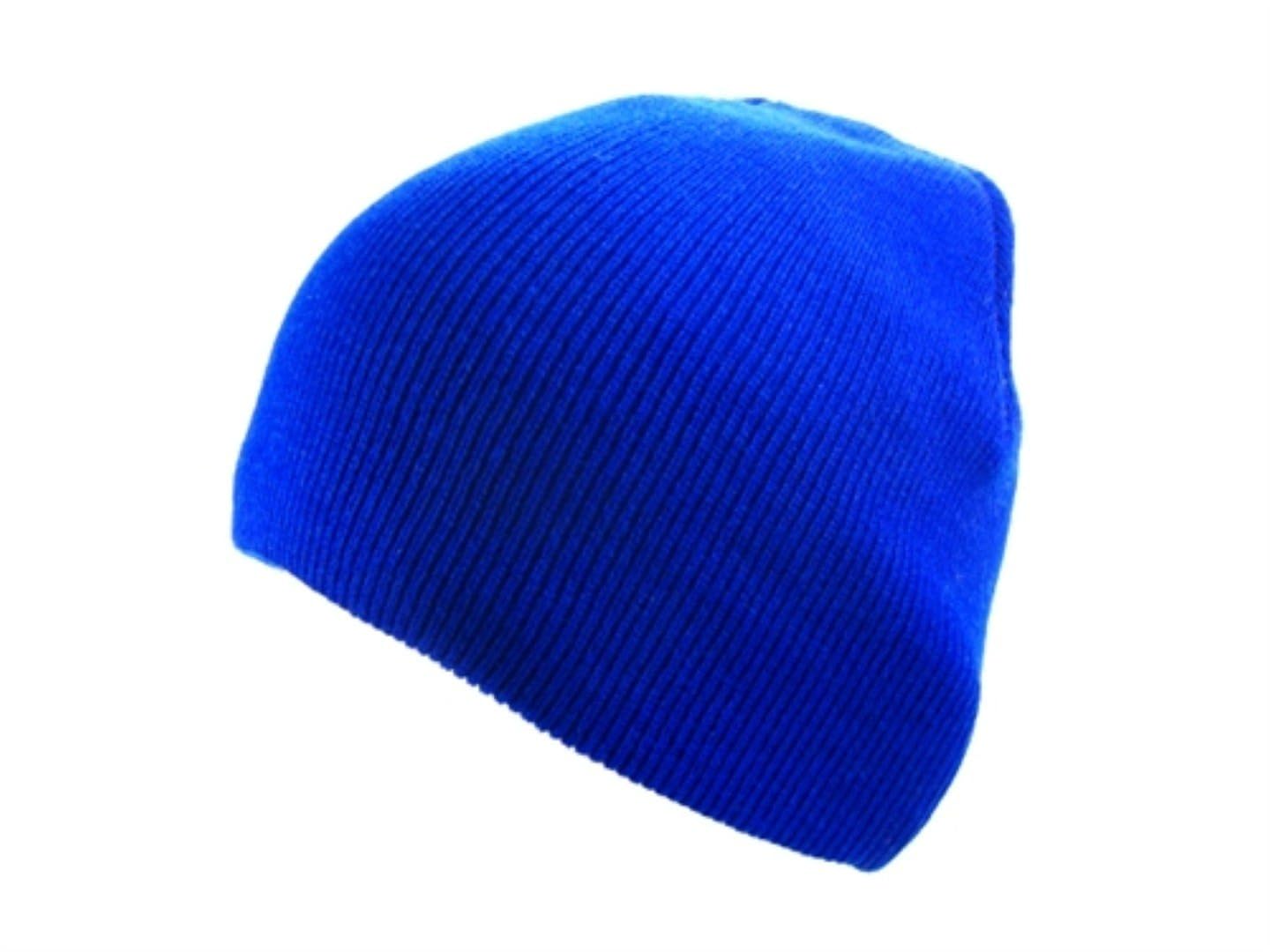 Buy Blank Short Beanie Cap- Many Colors Available, Royal Blue at Amazon.in
