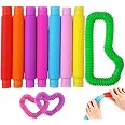 Amazon.com: Vanblue Large 8 Pcs Pop Tubes Fidget Toys Autism Sensory ...