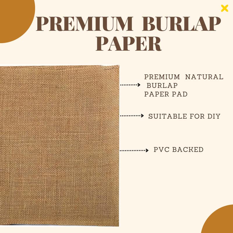 Printable Natural Burlap Paper Pad | Burlap scrapbooking supplies ...