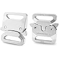 Amazon.com: CooBigo 1" Paracord Bracelet Buckle Clip, 2PCS Metal ...