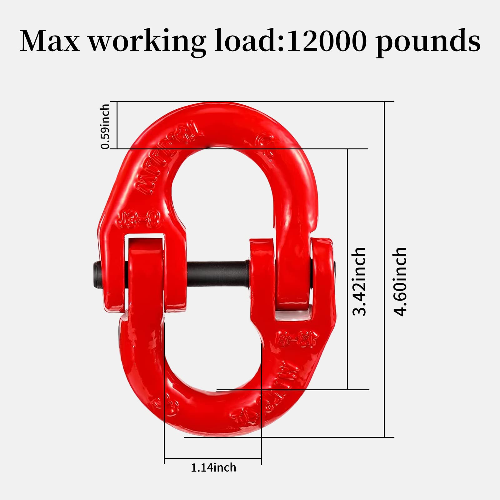 Mua 1/2 inch Trailer Coupling Link Hammerlock Connector Link, G80 ...