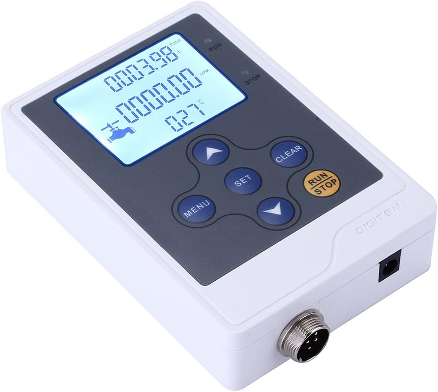 DIGITEN LCD Display Water Flow Control Meter Liquid Flow Rate Volume ...
