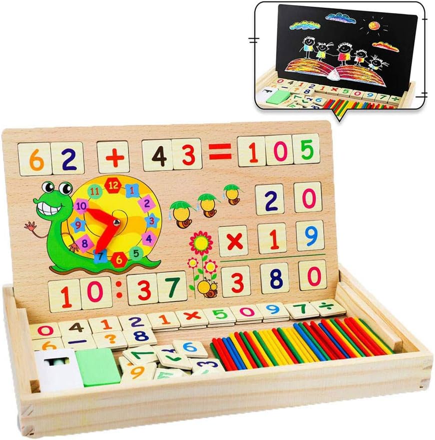 Amazon.com: Kids Multifunctional Learning Box，lenbest Math Learning Box ...