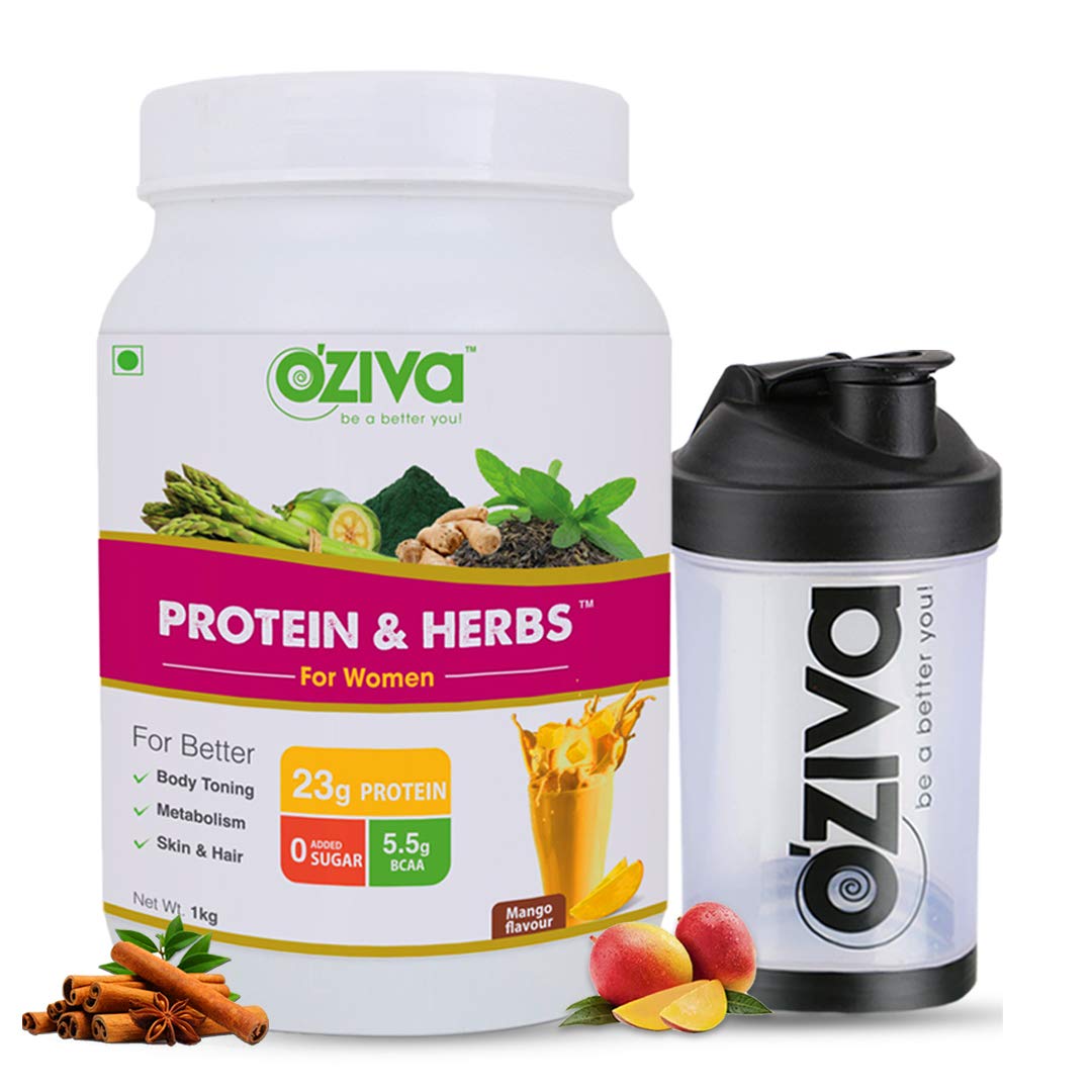 Buy OZiva Protein & s, Women, (Natural Protein Powder with s like ...