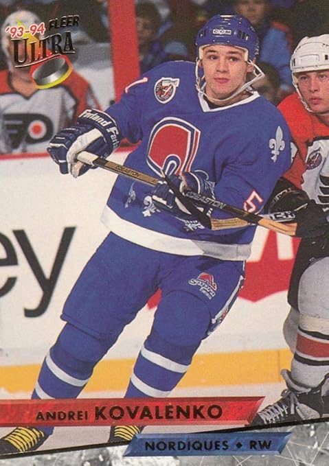 Amazon.com: Hockey NHL 1993-94 Ultra #144 Andrei Kovalenko #144 NM ...