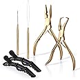 Amazon.com : EHDIS Hair Extension Beading Tool Kit Stainless Steel Hair ...