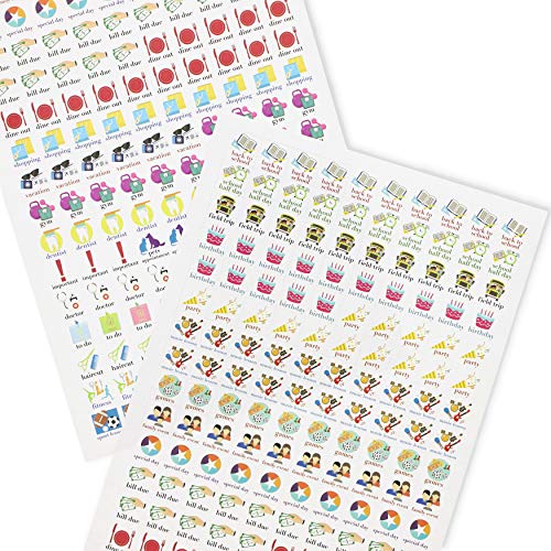 Juvale Calendar Reminder Stickers for Planner (1440 Count) | Pricepulse