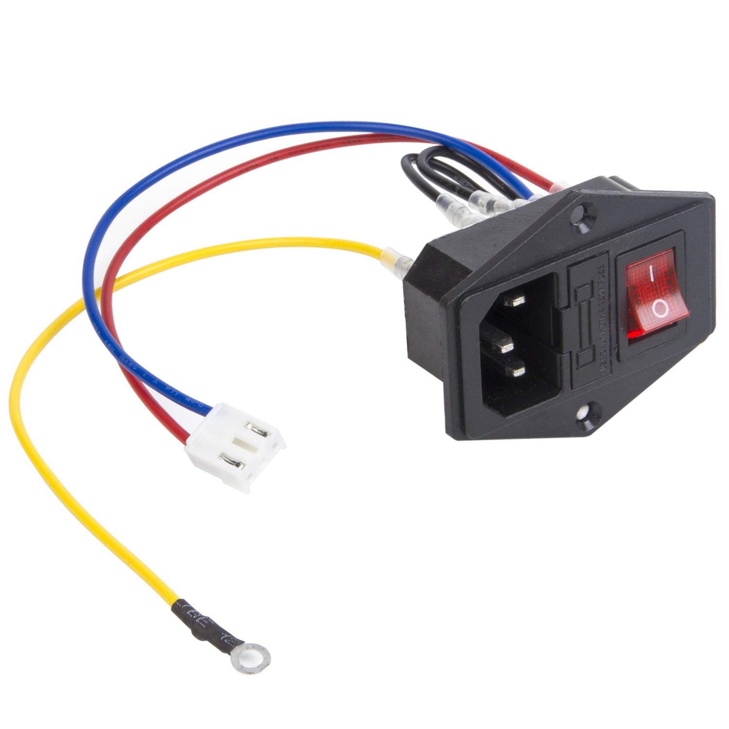 Power Socket Inlet Module Plug 5A Fuse Fuse 5pcs Female 16-14 AWG Wire ...