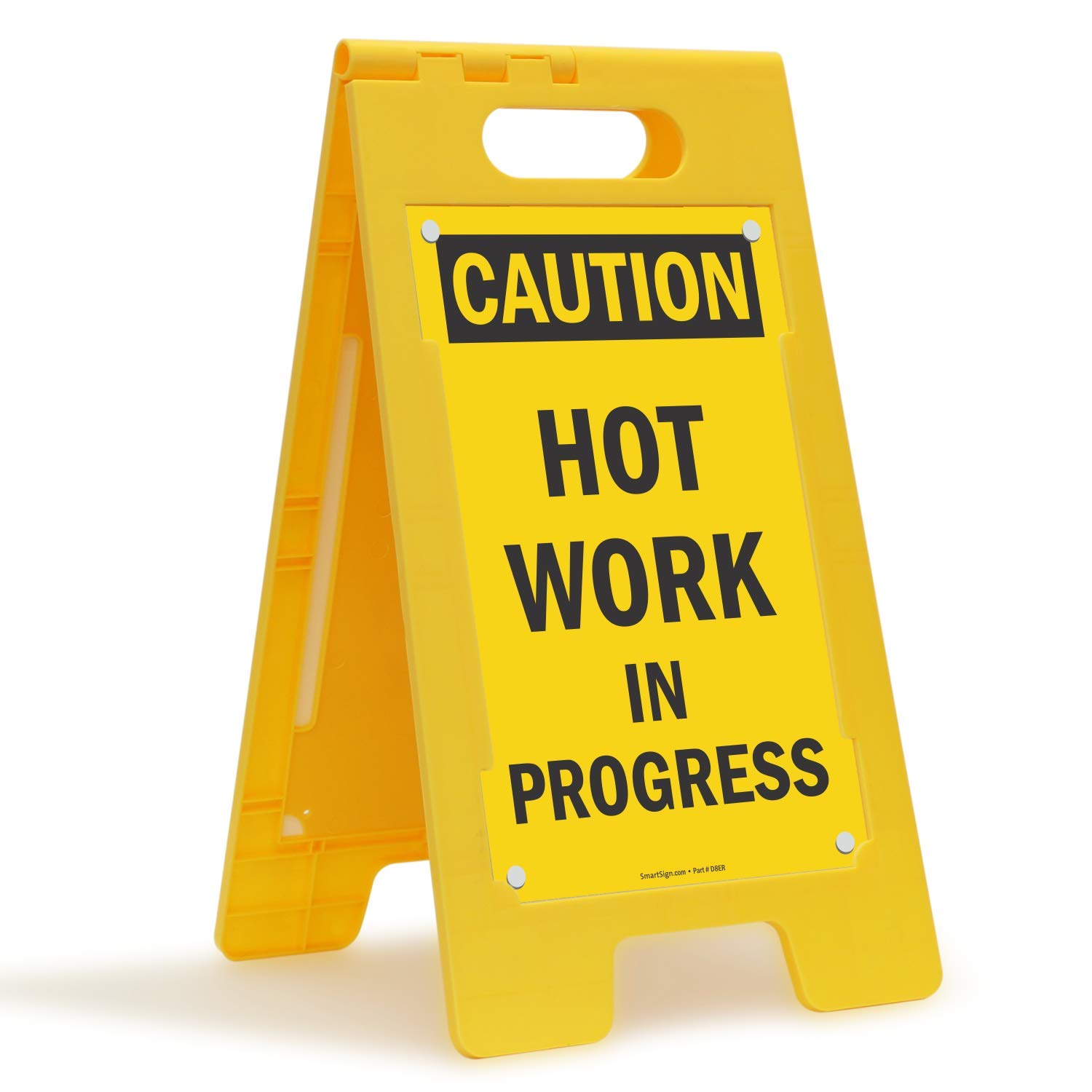 SmartSign-SF-0231-FB "Caution - Hot Work In Progress" Folding Floor ...