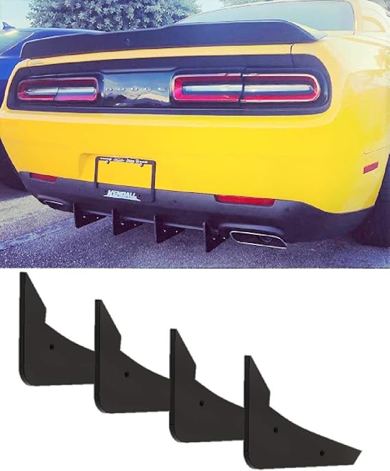 Amazon.com: Challenger Rear Diffuser 4 Fins V3 2015-2020: Automotive