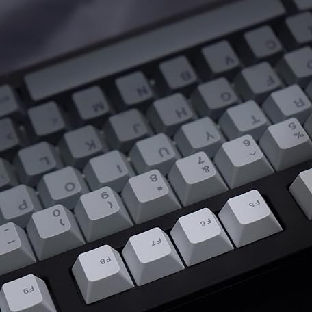 Mua FENOHREFE Gray Gradient Key Cap Top/Side Engraved PBT Material Dye ...