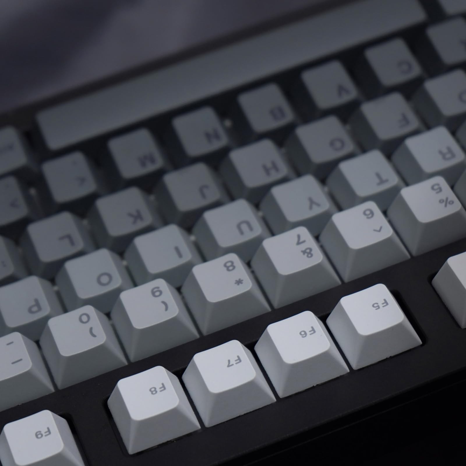 Mua FENOHREFE Gray Gradient Key Cap Top/Side Engraved PBT Material Dye ...