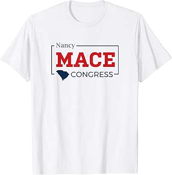 Amazon.com: Nancy Mace 2020 for Congress South Carolina SC01 T-Shirt ...