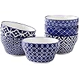Amazon.com: DOWAN Bouillon Cups Set of 6, 8oz Ceramic Ramekin Bowls for ...