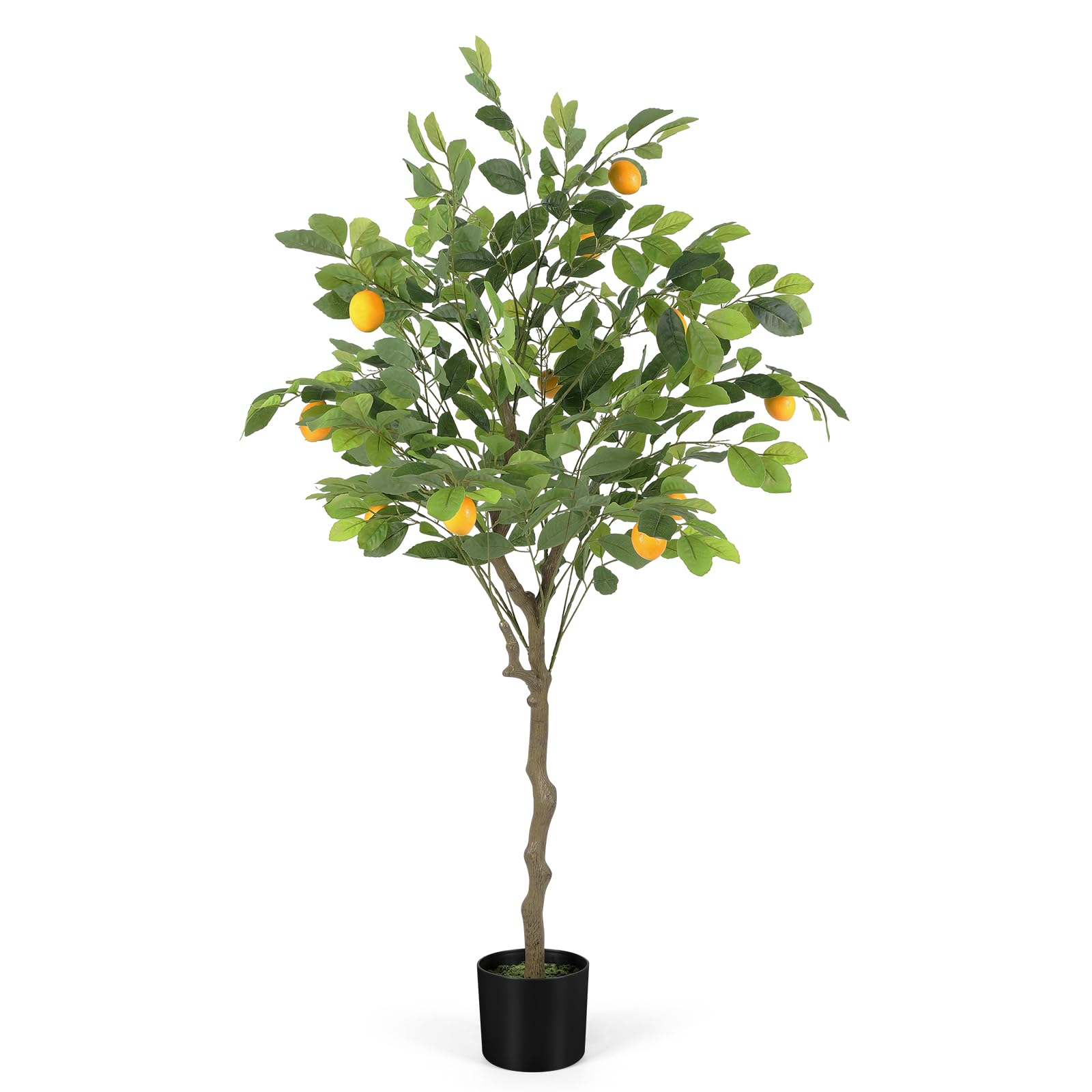 Artificial Lemon Tree for Interior Decorating with 12 Lifelike Lemon ...