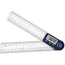 2-in-1 Digital Angle Rule Goniometer Angle Gauge Stainless Steel Angle Finder Clinometer Digital ...