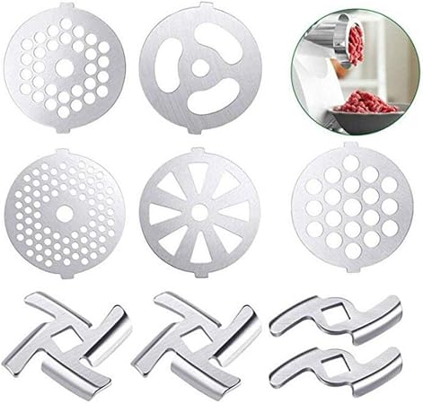 Amazon.com: Meat Grinder Blades Meat Grinder Stainless Steel Food ...
