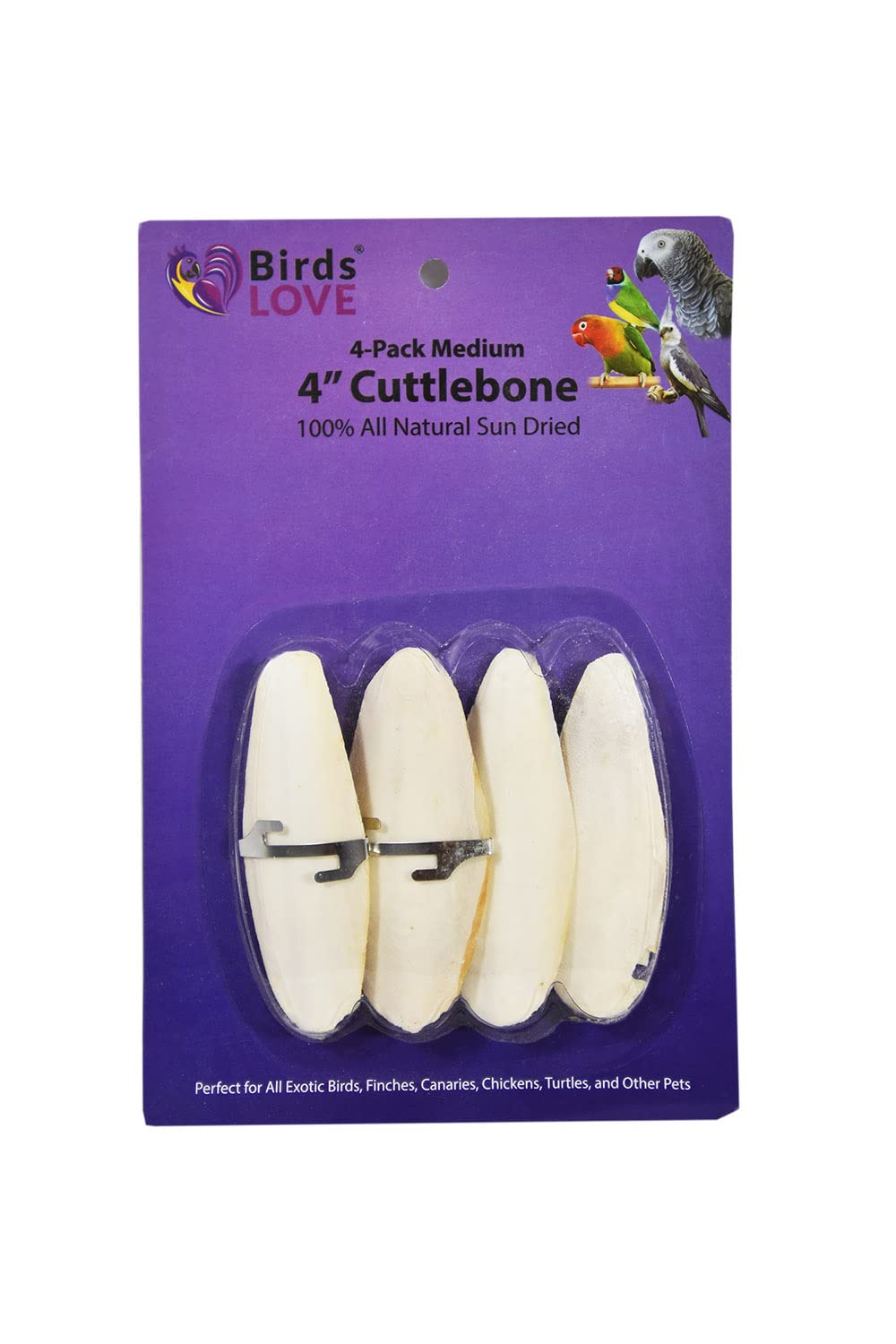 Mua Birds LOVE 4-Piece Cuttlebone 3.5–4-Inch with Holder – Natural ...