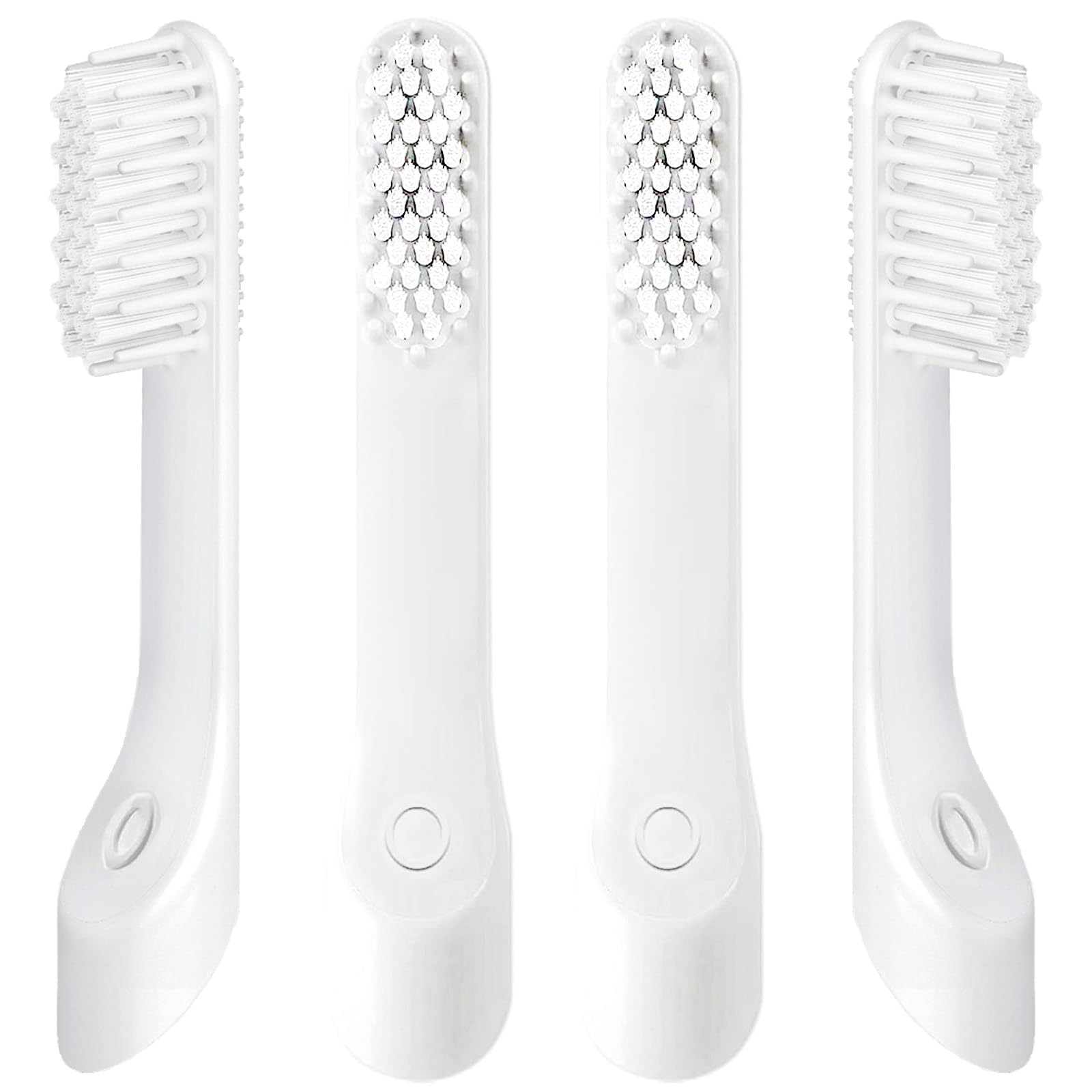 4-Pack White Electric Toothbursh Replacement Head Compatible with Quip ...