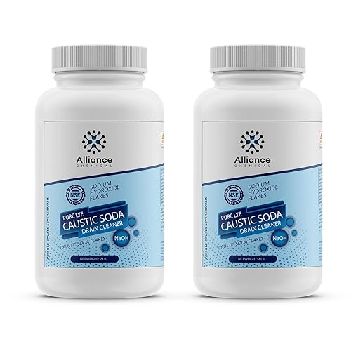 Sodium Hydroxide Flakes - Water Treatment Grade - 2 Pack (4LB Total ...