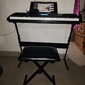 RockJam RJ561 61-Keys Electronic Keyboard SuperKit, Black, with Stand ...