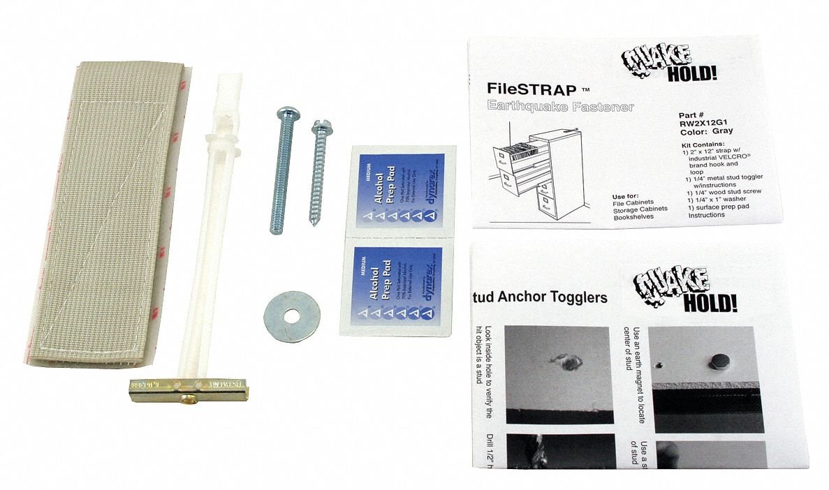 Amazon.com: File Cabinet Fastener Strap, Gray: Home Improvement