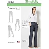 Amazon.com: Simplicity 8056 Women's Flared Pants and Shorts Sewing ...