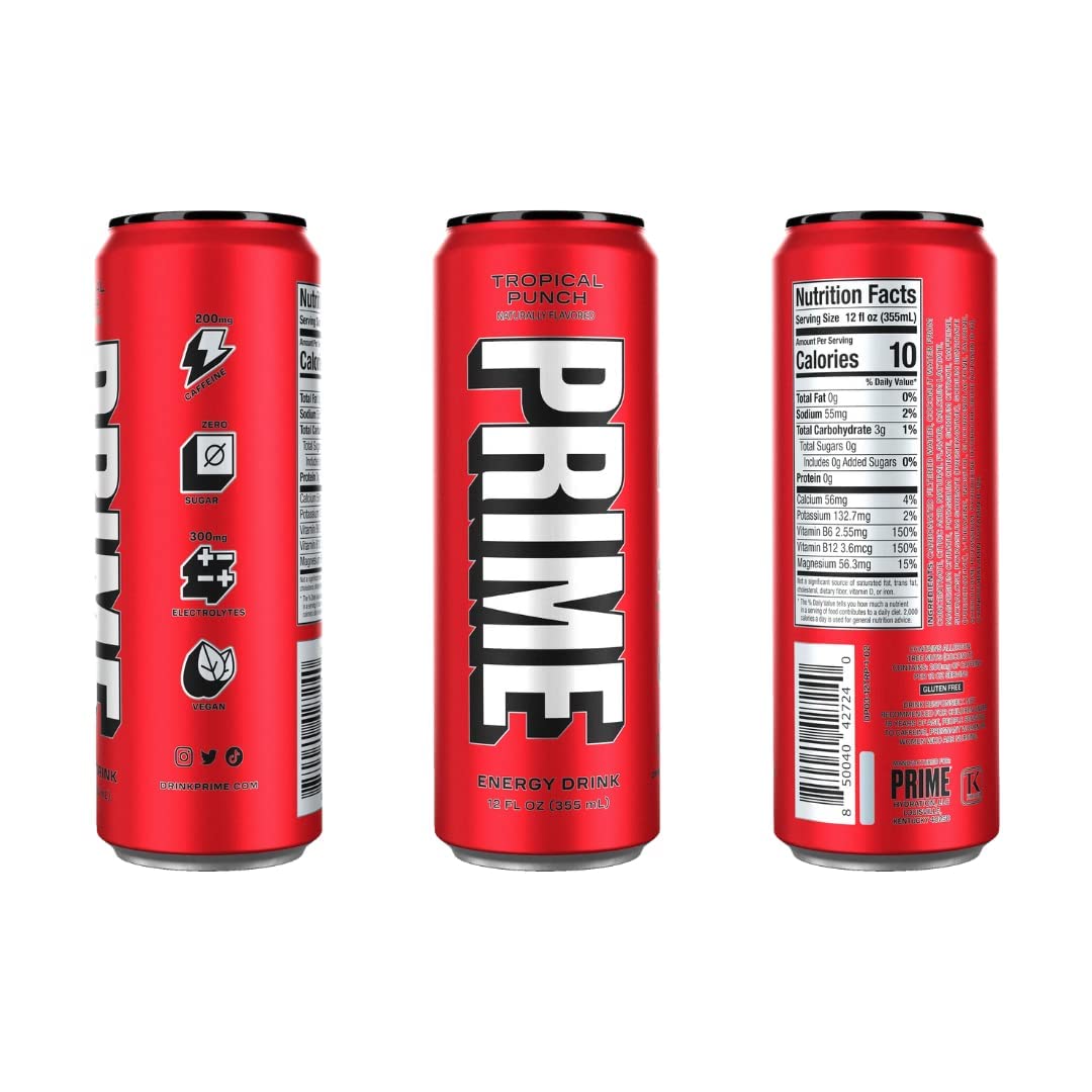 Mua Prime Hydration Drink Energy Cans 6 Flavor Variety Sampler Pack ...