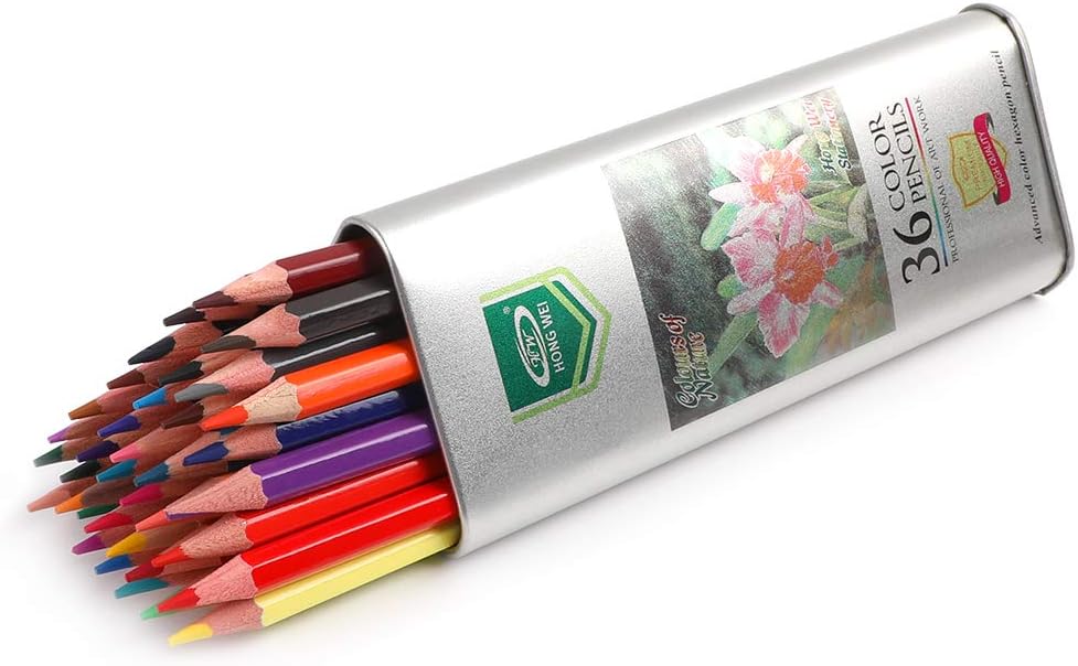 Drawing colouring pencils & coloured pencil set,for adults and kids ...