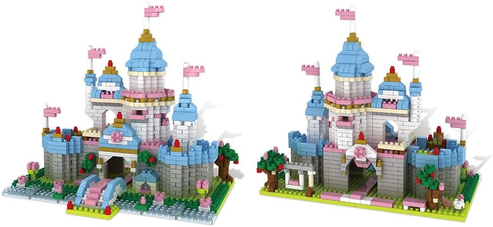 1048PCS Castle Building Blocks, Fantasy DIY Mini Bricks Architecture ...
