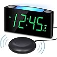 Amazon.com: Extra Loud Vibrating Alarm Clock with Bed Shaker for Heavy ...