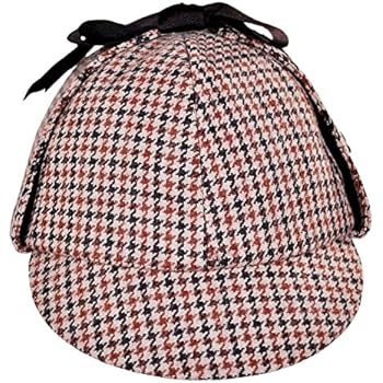 Amazon.com : Adult Sherlock Holmes Detective Sleuth Hat With Pipe ...