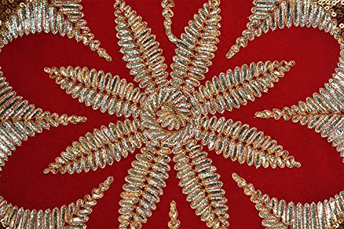 Buy Elegant Gota Work fancy ALTAR Cloth for POOJA/PUJA or CHOWKI in ...