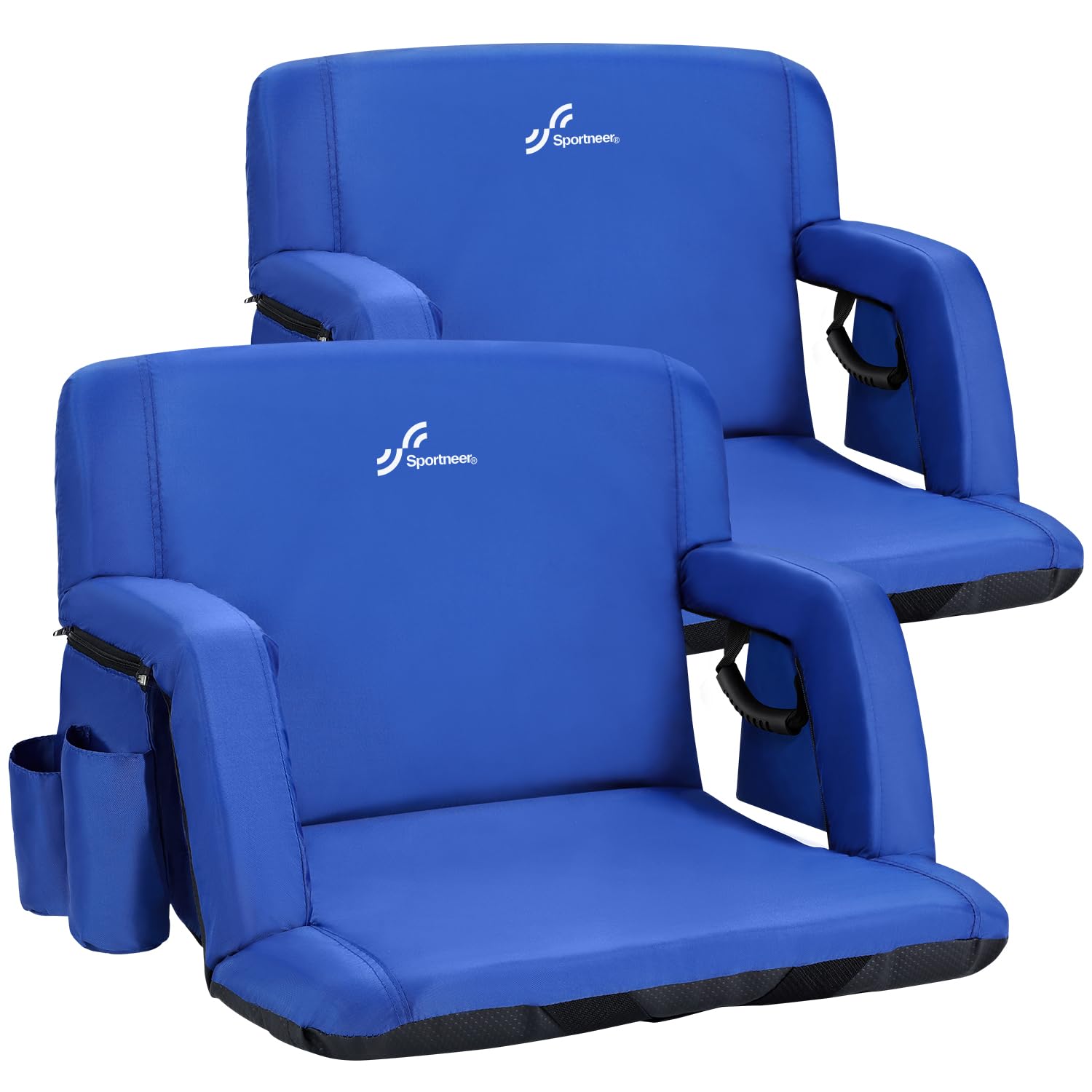 Sportneer Extra Wide Stadium Seats with Back Support, 2 Pack Bleacher ...
