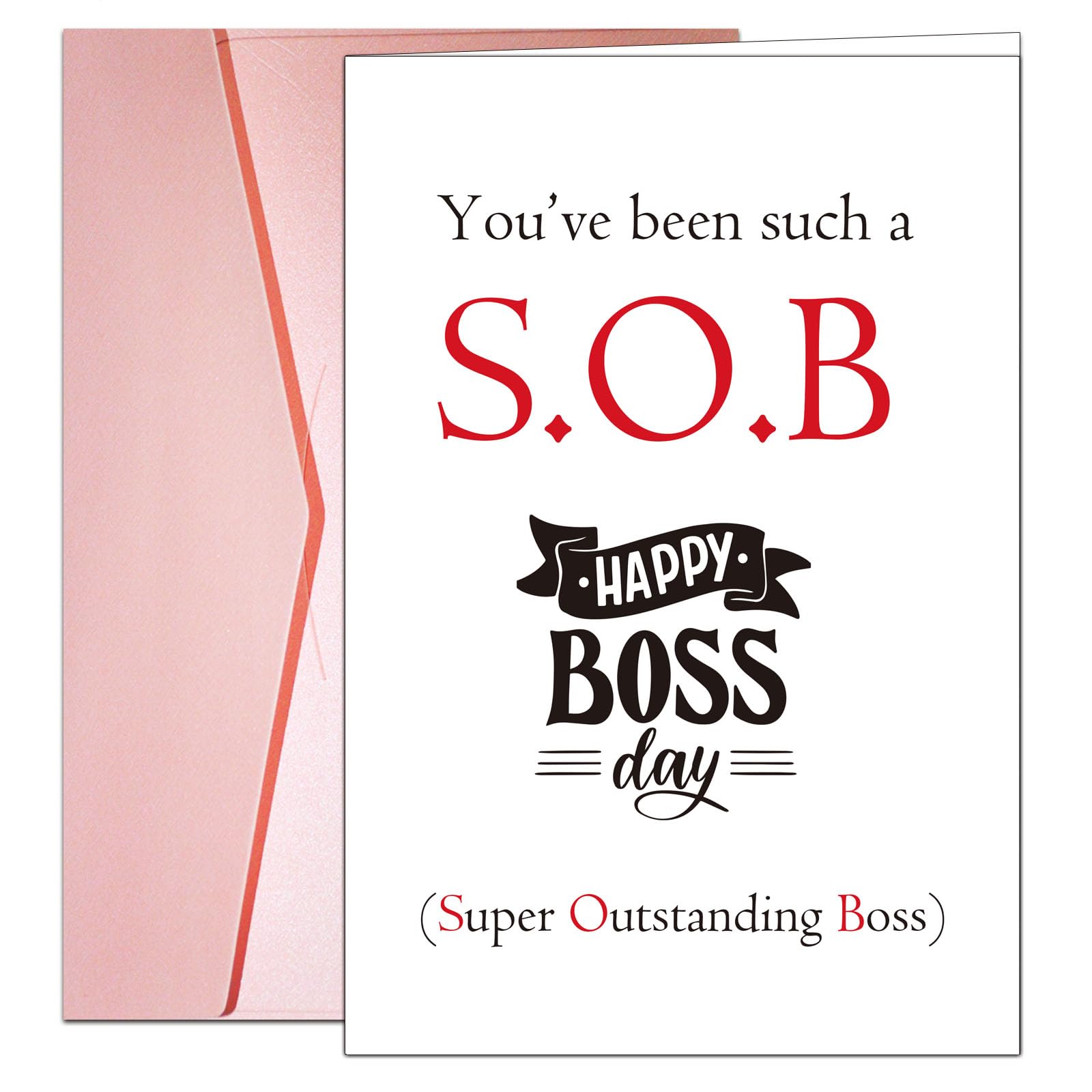 Dapofajo Pun Boss Day Card, Best Boss Card, Funny Happy Boss Day Card ...