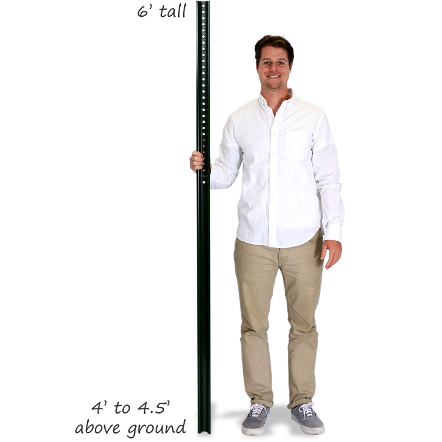 Mua SmartSign U-Channel Sign Post, Medium Weight | 6' Tall Baked Enamel ...