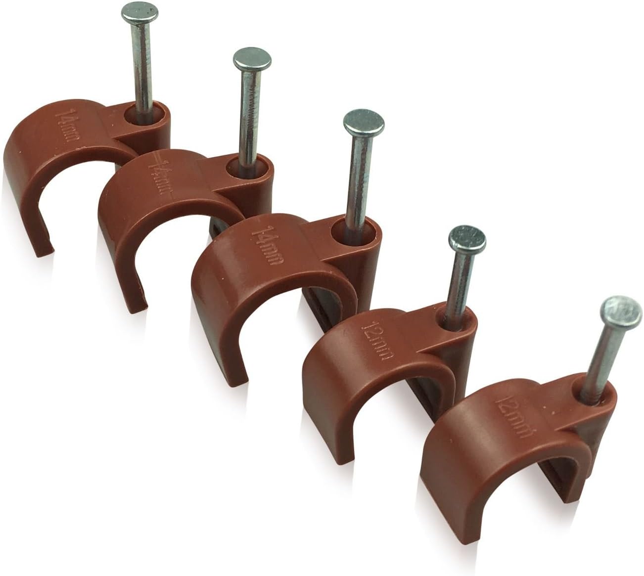 Brown Round Cable Clips (5mm) – BigaMart