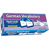 German Vocabulary Flash Cards (1000 Cards) QuickStudy Reference Tool ...