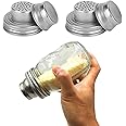 Amazon.com: 2 Pack Mason Jar Shaker Lids 304 Stainless Steel with ...