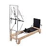 SwAcch Wooden Pilates Reformer with Tower for Home Studio Machine ...