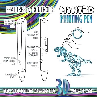 MYNT3D Professional Printing 3D Pen with OLED Display - Epic Kids Toys
