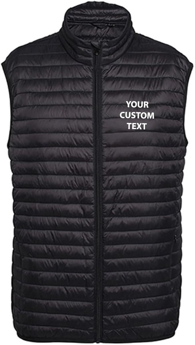 2786 Custom Text Embroidery Personalised Men’S Tribe Fineline Padded ...